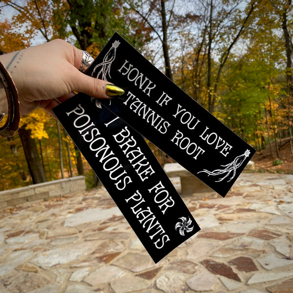 Honk if you love Tannis root bumper sticker | Poison Apple Printshop