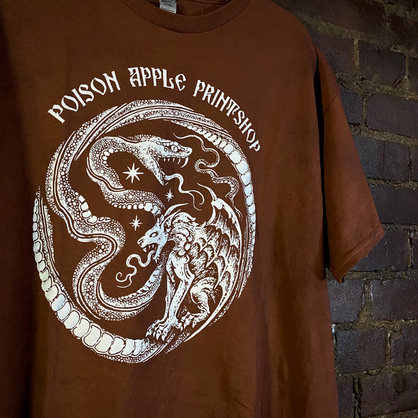 Serpent Hour t-shirt in Rust | Poison Apple Printshop